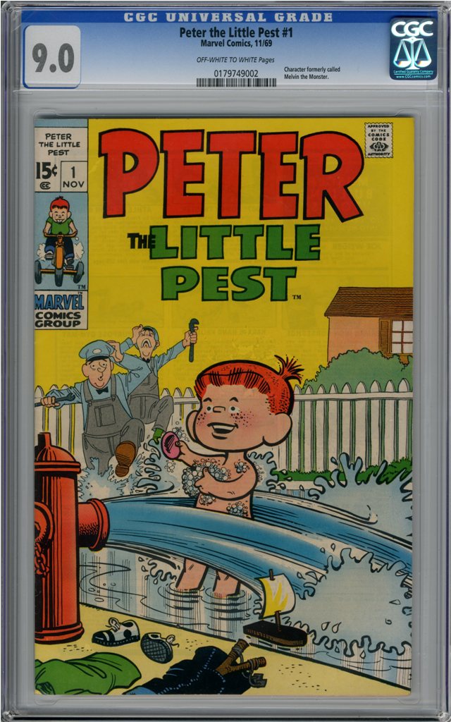 Peter the Little Pest #1 CGC 9.0 OWW - Golden / Silver / Bronze Age ...