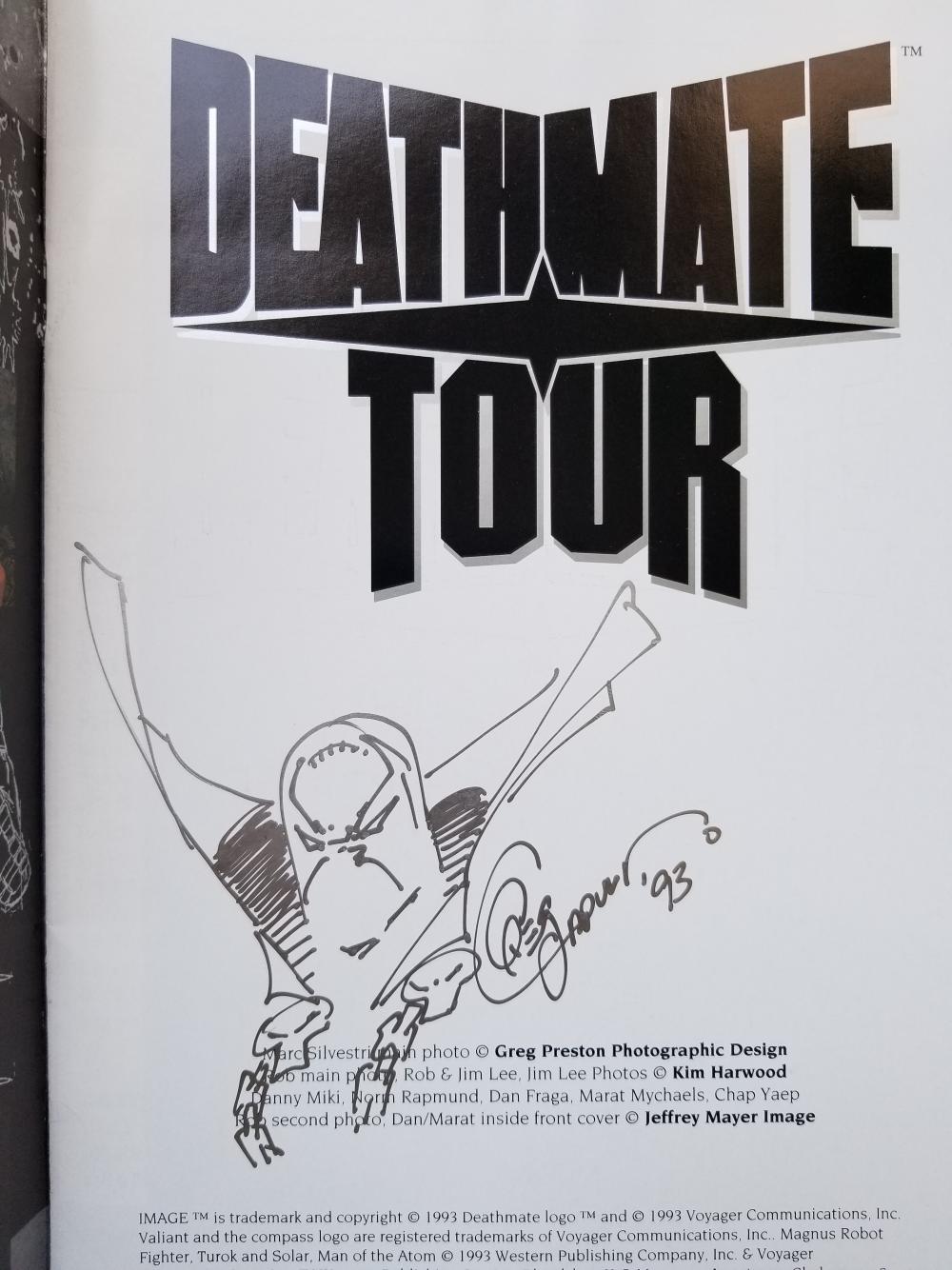 Greg Capullo Sketch of Spawn, circa 1993 Deathmate Tour - Original ...