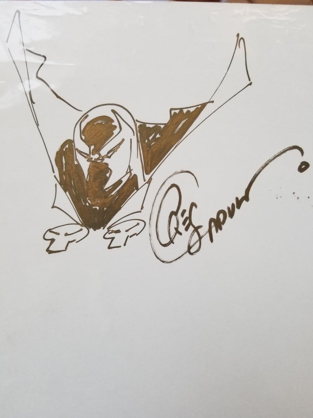 Greg Capullo Sketch of Spawn, circa 1993 Deathmate Tour - Original ...