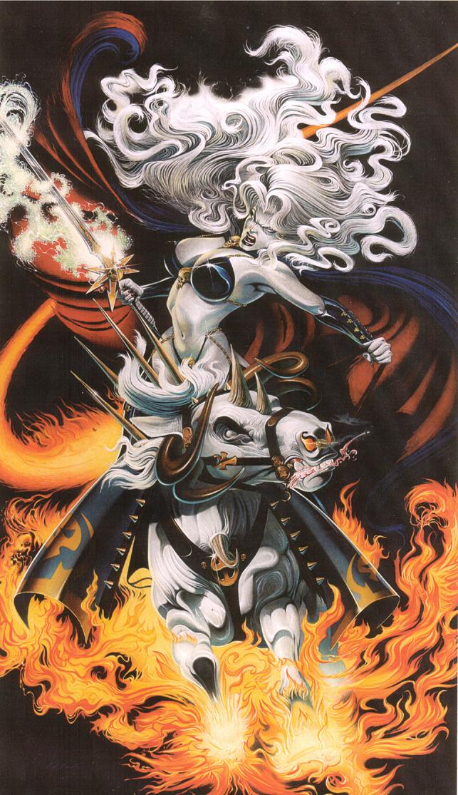 LADY DEATH TRIBULATION #1 Original Cover Art painting F/S - Original ...