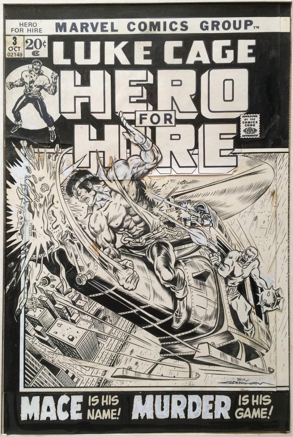 Amazing art day - vintage Billy Graham art story - Cage, Panther ...