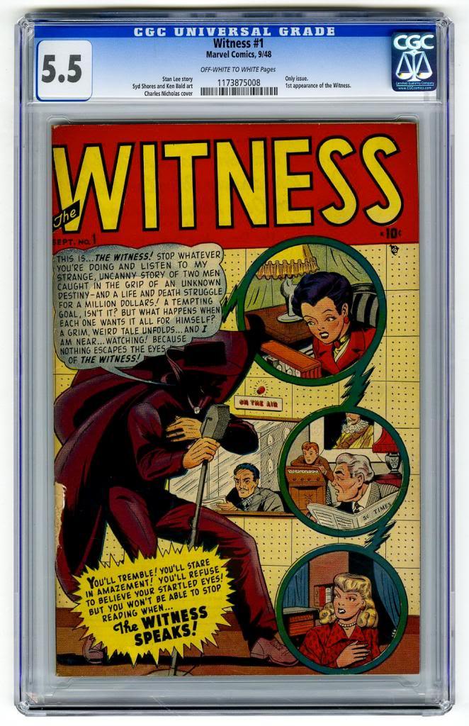 timely #1 f.s.--the witness PRICE DROP - Golden / Silver / Bronze Age ...