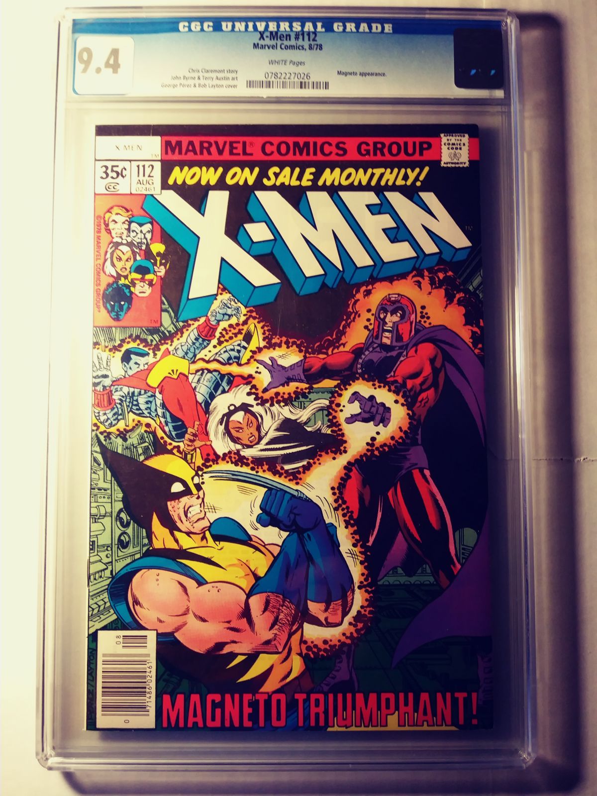 X-MEN 112 and 115 slabbed 9.4's - Golden/Silver/Bronze Age Only - CGC ...