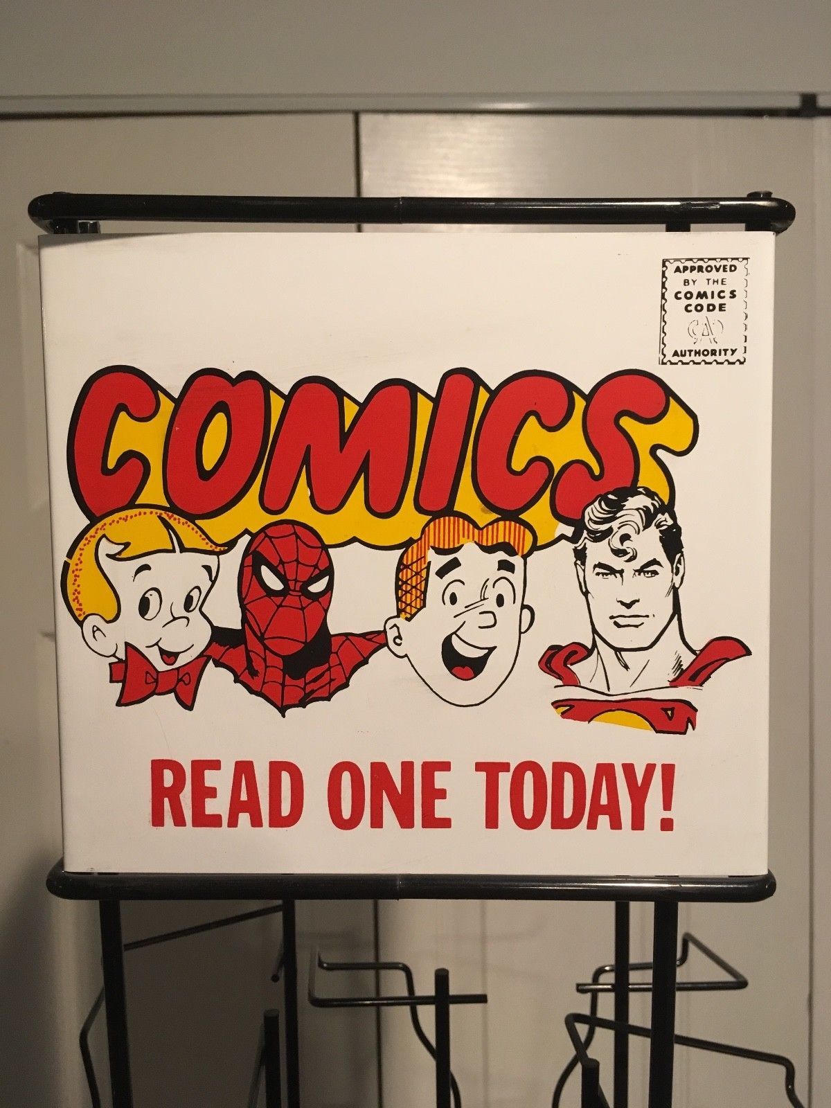 [CLOSED] For Sale: Vintage Comic Book Spinner Rack Superman Spiderman ...