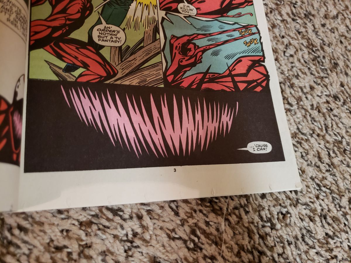 comic book tears at bottom of white ridge is this normal? How much does ...