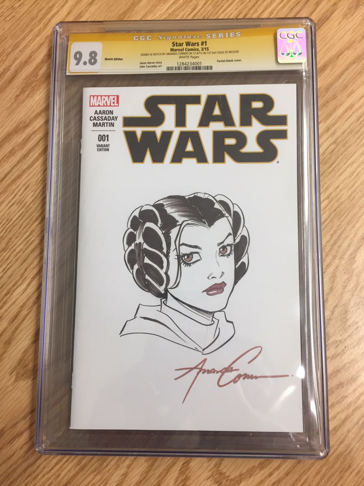FS: Amanda Conner CGC Sketch Blank Cover 9.8 Star Wars! ADDING a JOE ...