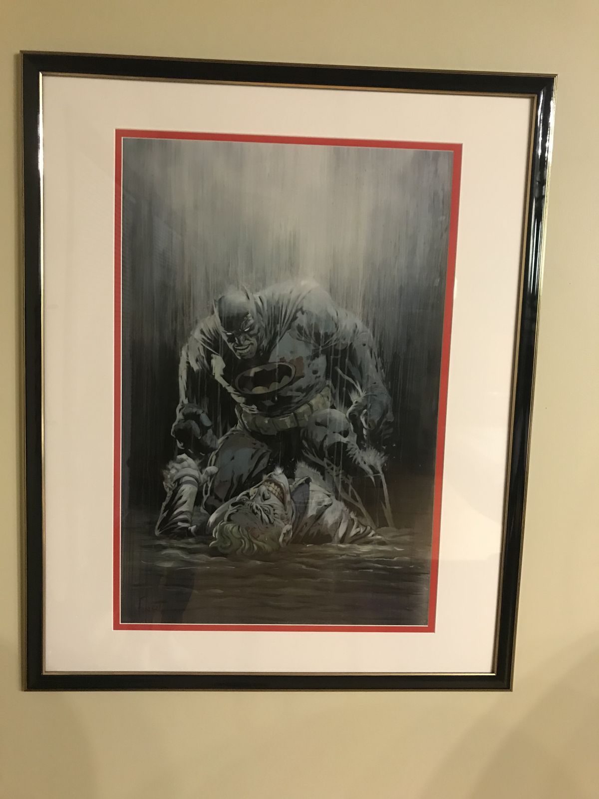 [CLOSED] For Sale: David Finch Batman vs Joker 22X33 Oil painting ...