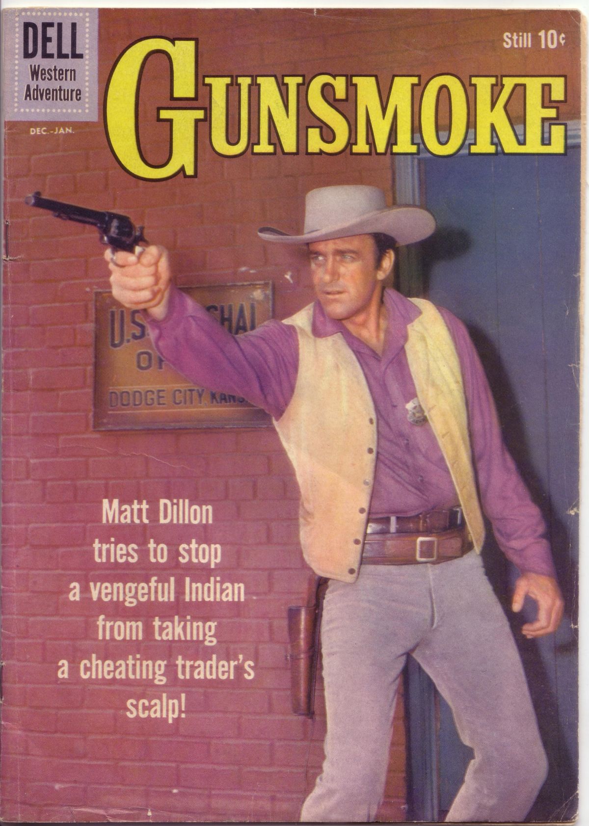 Dell/Four Color Westerns-Lot of 6 Rawhide Maverick Wyatt Earp Gunsmoke ...