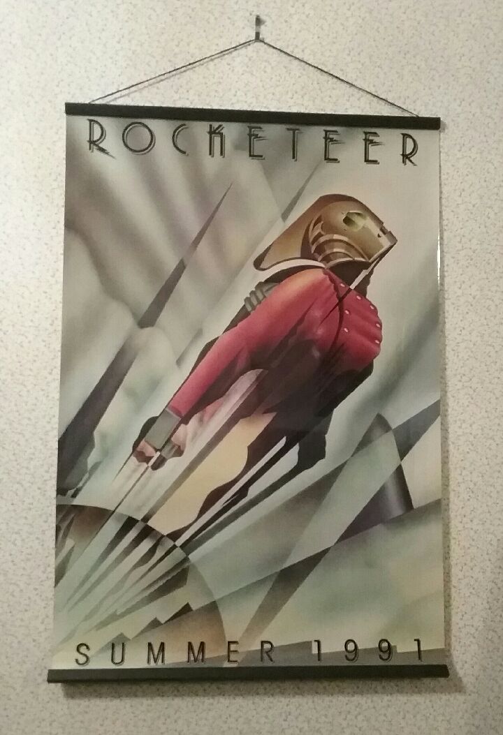 Glossy Rocketeer Advance Movie Poster --1991 ORIGINAL 27 X 40 ROLLED ...