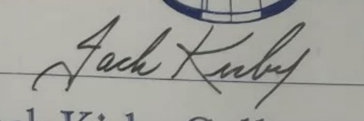 Which late era Jack Kirby signatures are legit? - The Signature Room ...