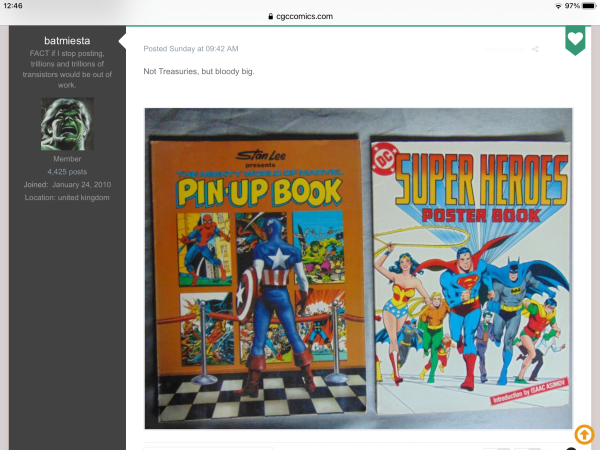 70s Marvel poster - Bronze Age Comic Books - CGC Comic Book Collectors ...