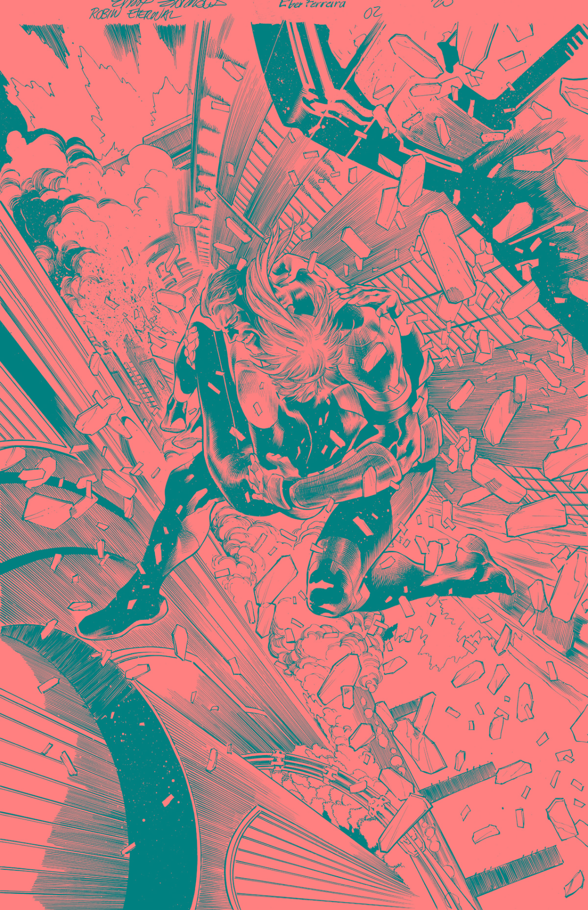 Future State: ROBIN Eternal #2 original BARROWS Art For Sale on Tuesday ...