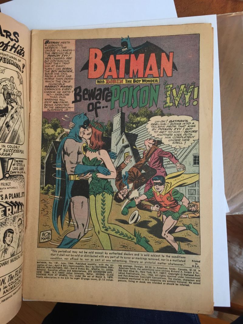 SOLD Batman 181 low grade with repro centerfold - Golden / Silver ...