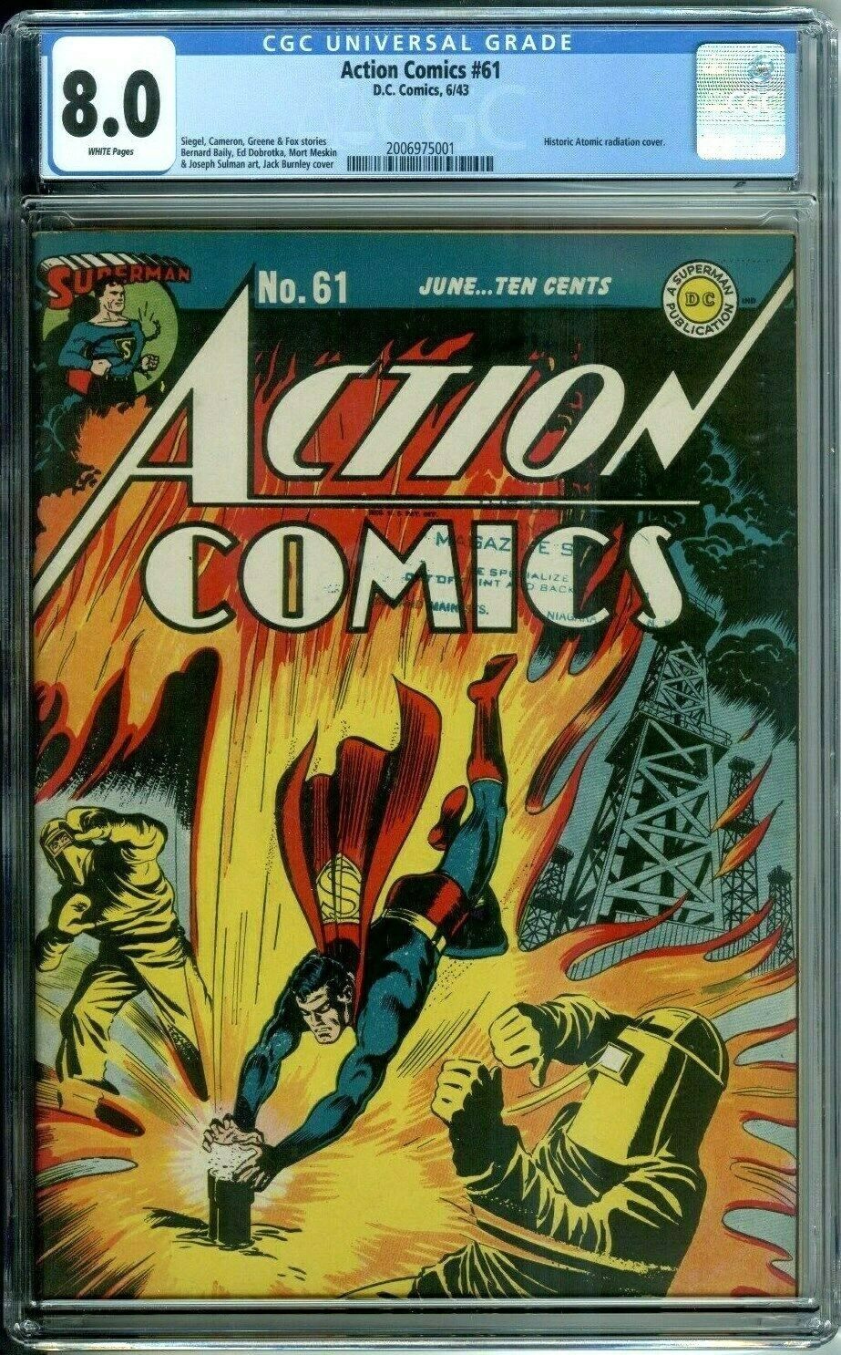 Why does CGC refer to this as a Historic Atomic radiation cover ...