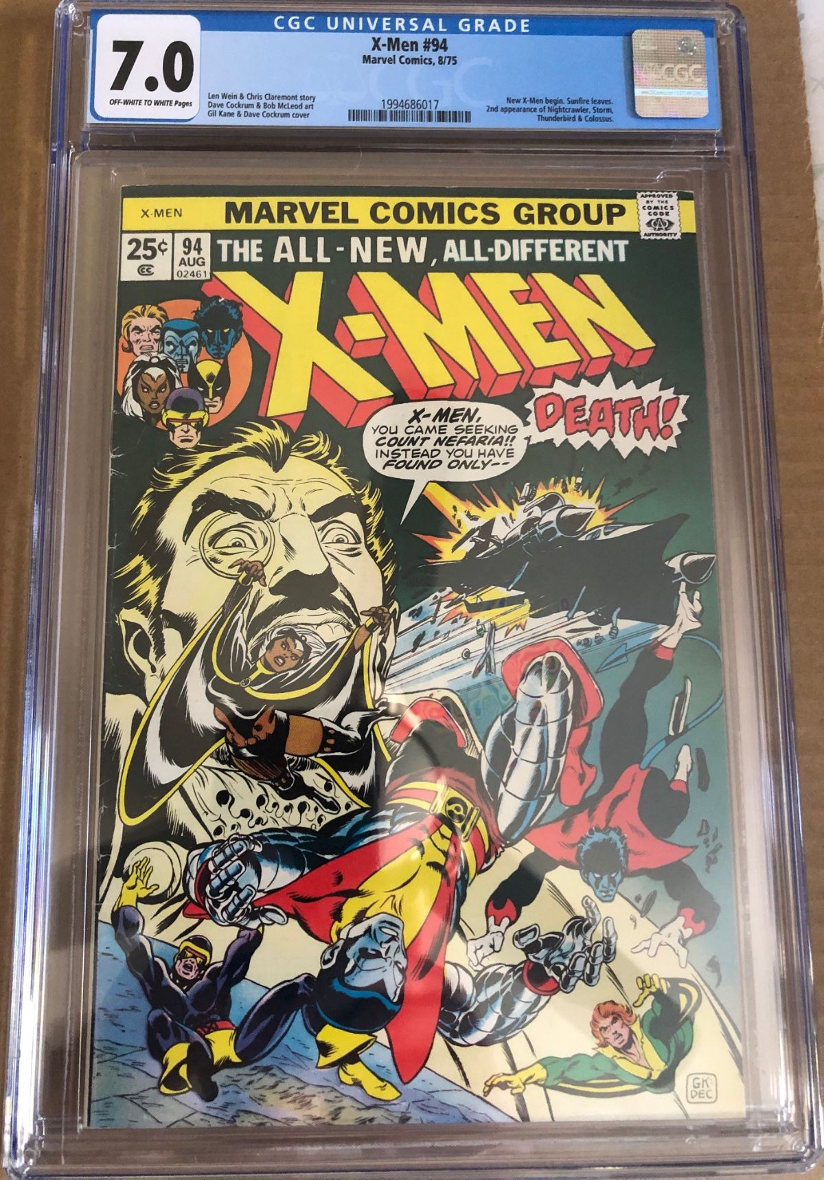 F/S: X-Men 94 CGC 7.0 and X-Men 129 CGC 9.2 - PRICE DROP - Golden ...