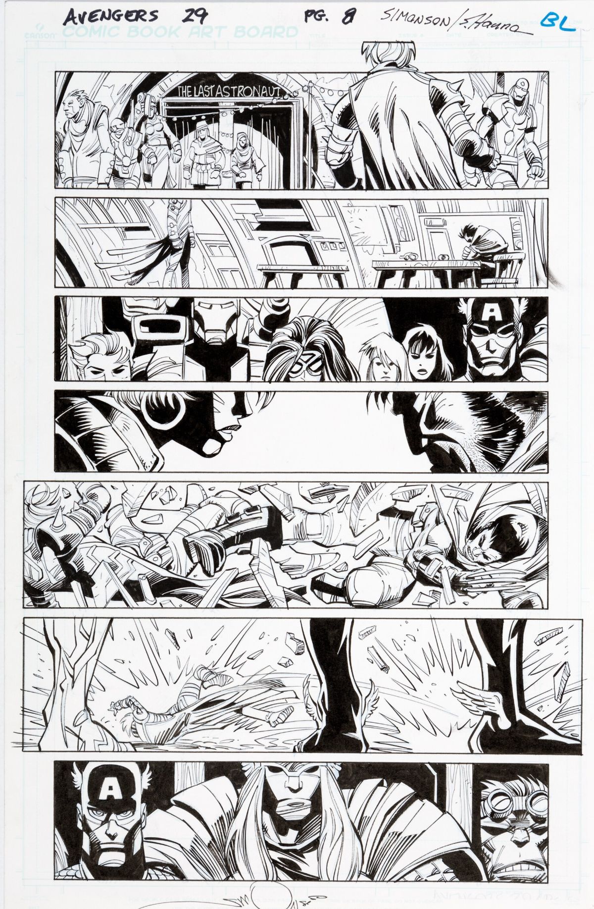 Original Art and Comic cover sketch art on THE EXP Tomorrow Night 7-8 ...