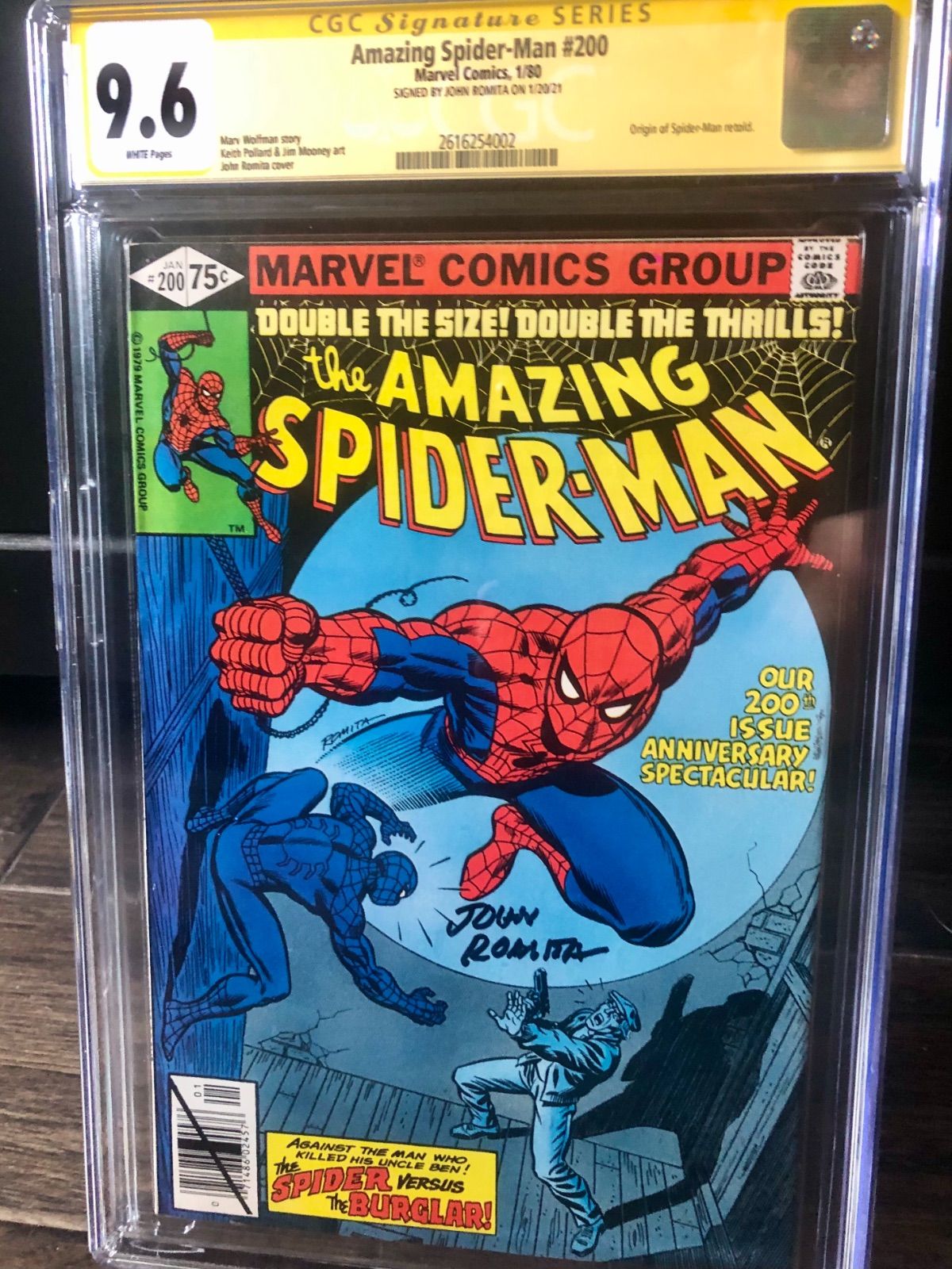 Amazing Spider-Man 200 CGC 9.6 signed by Romita Sr - Sales Advertising ...