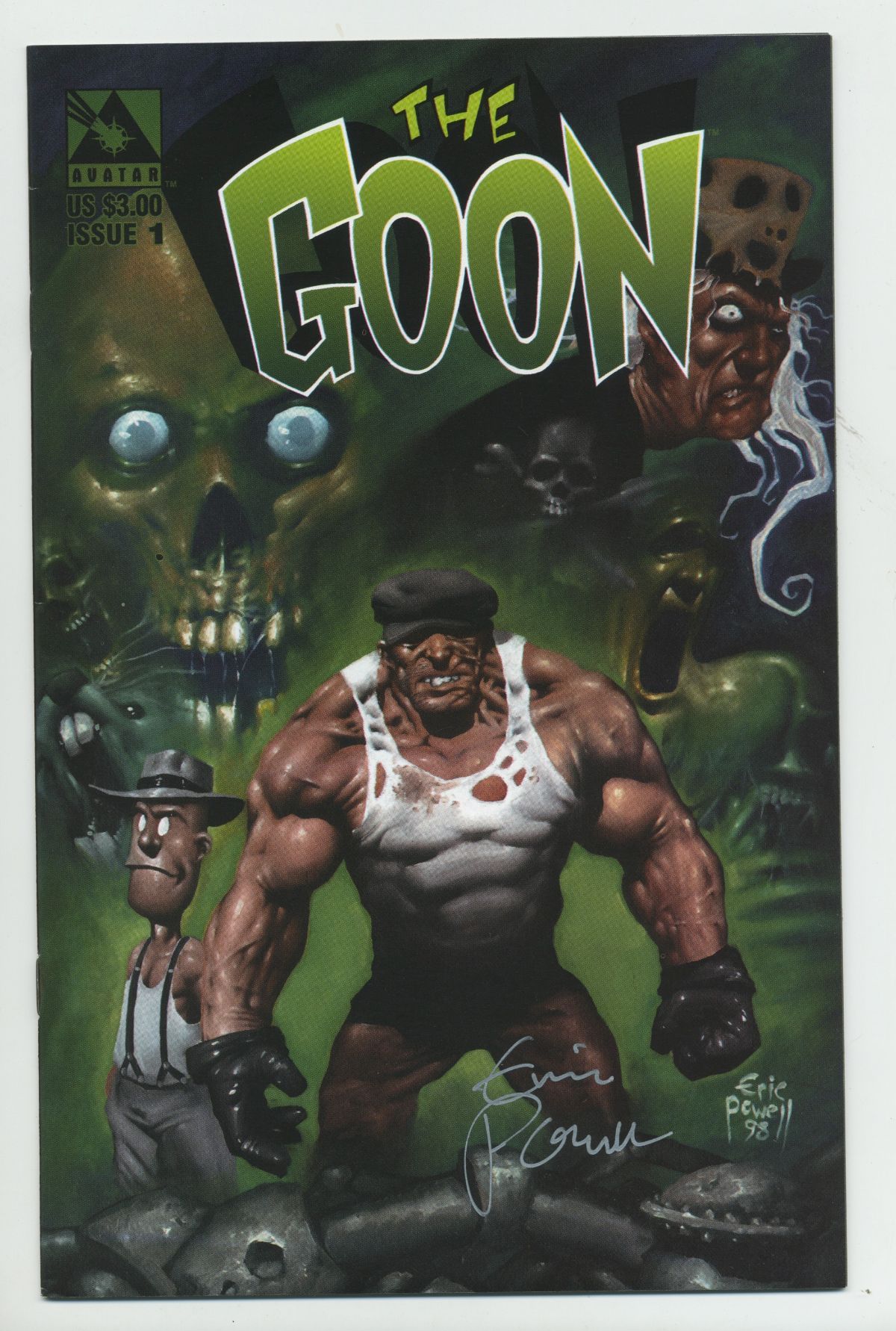 CLOSED Goon 1 (Avatar) raw, signed by Eric Powell - Copper / Modern Age ...