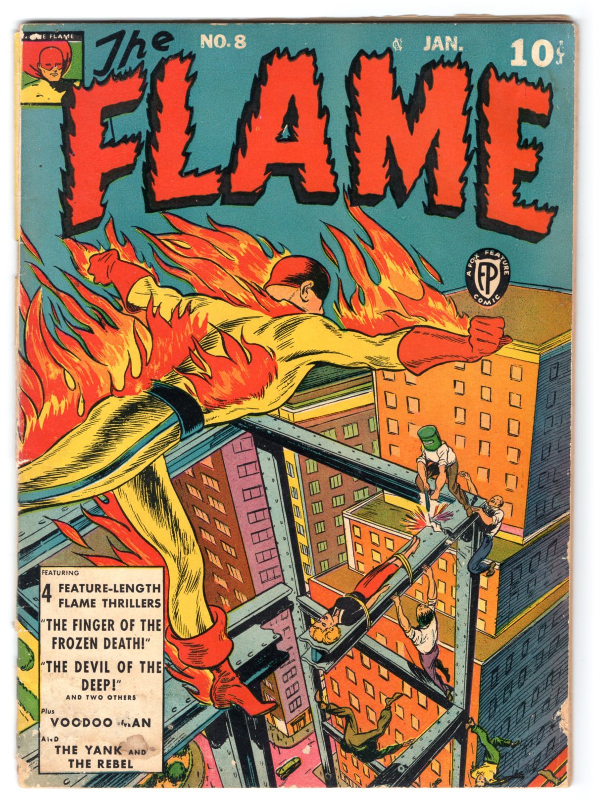 FS: THE FLAME #6 & #8, 1941-1942! Rare Fox Comics; both GGA bondage ...