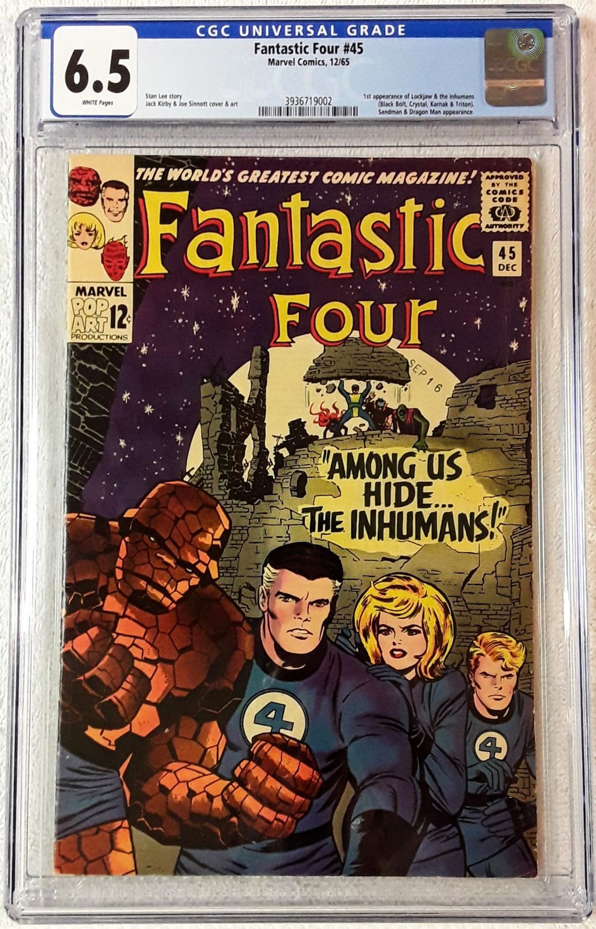 (SOLD) Fantastic Four #45 CGC 6.5 White on sale Myslabs, Ebay - Comics Market - Sales ...