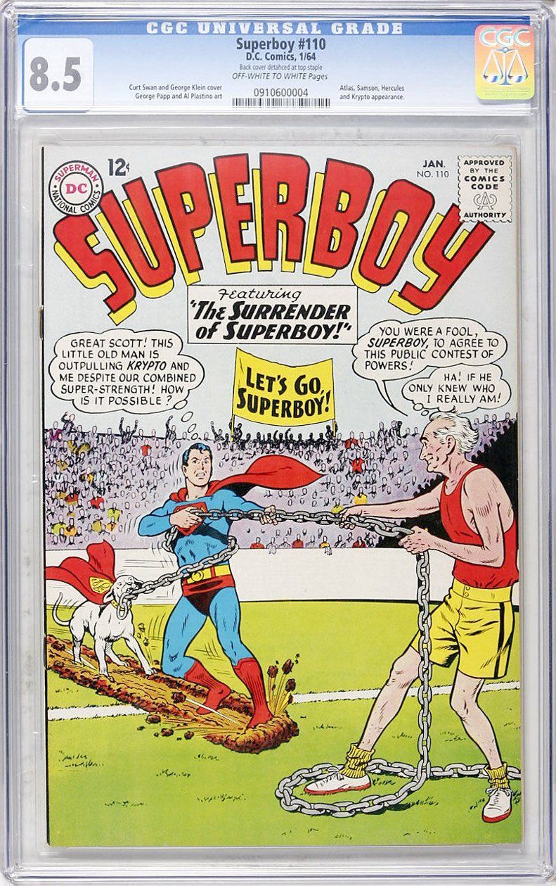 Detached staple : Max grade for a Blue Label ? - Comic Book Grading and ...