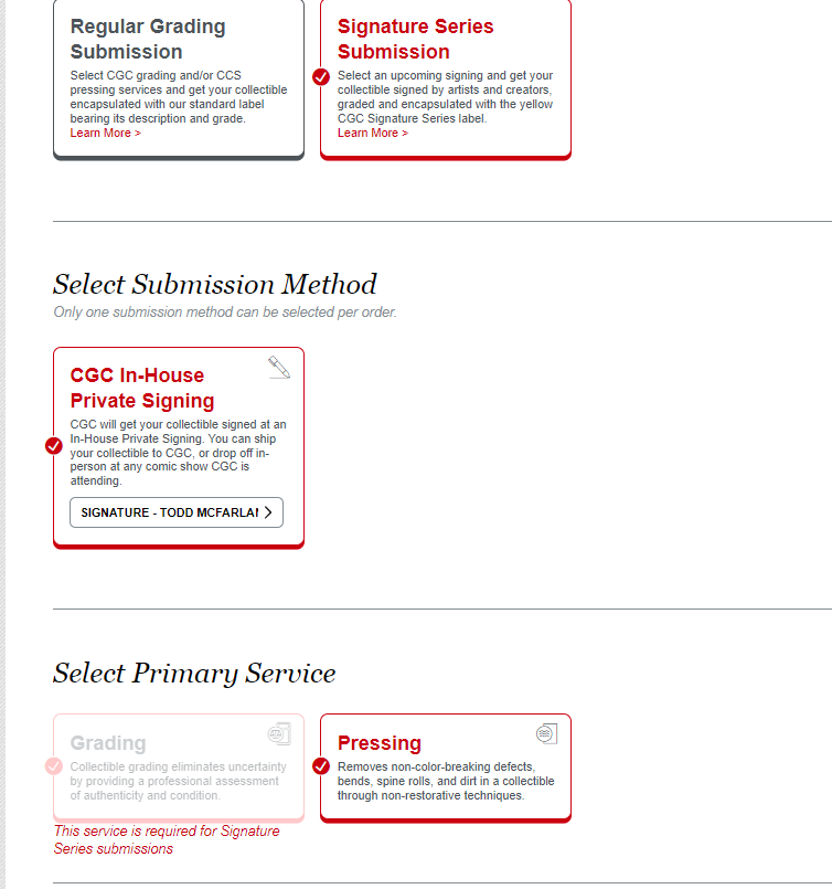 In-house SS and CCS pressing - Ask CGC - CGC Comic Book Collectors Chat Boards