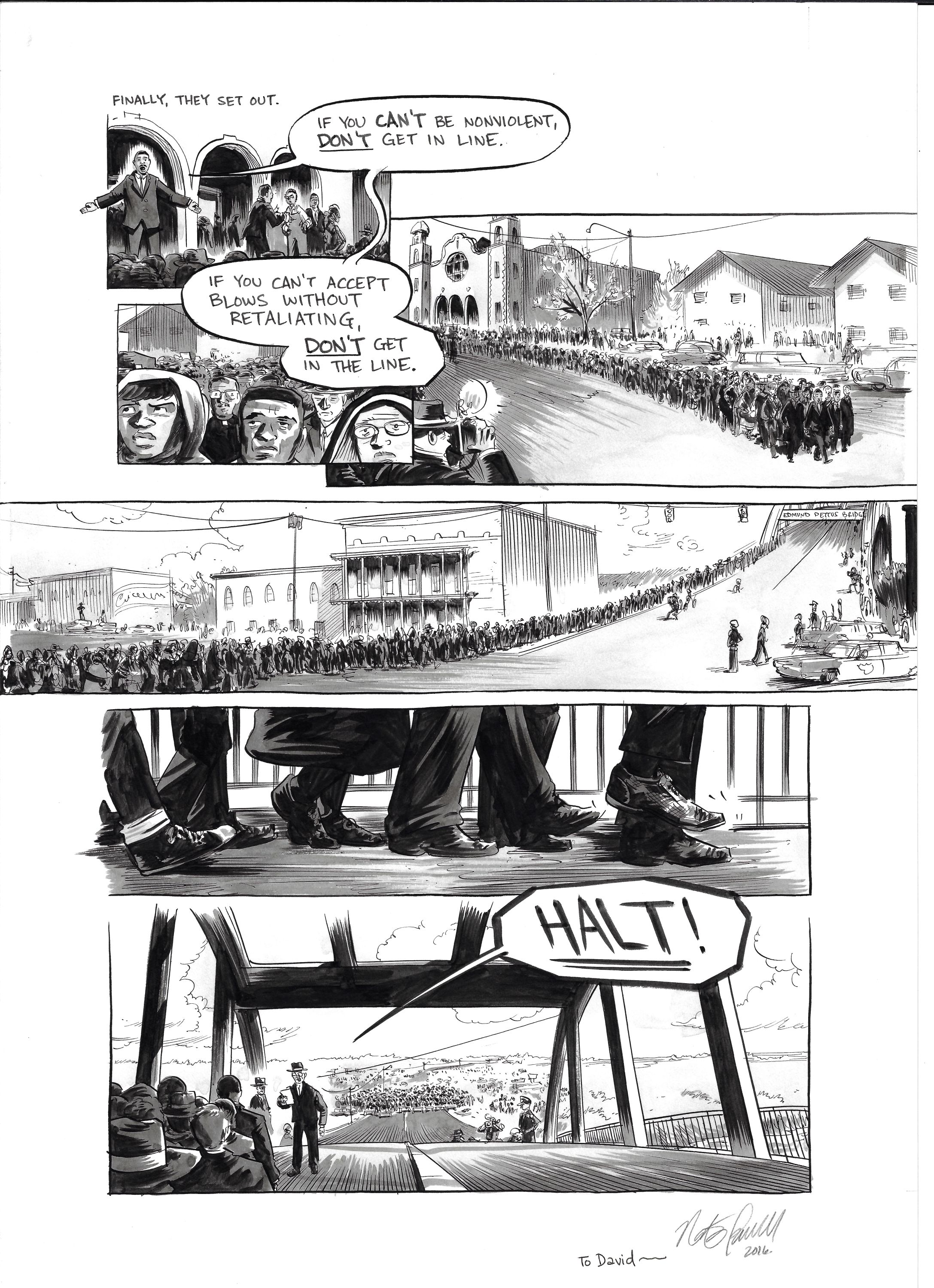 Nate Powell - March/Sweet Tooth/Black Hammer Pages for Sale - Athenaeum Comic Art - Original ...