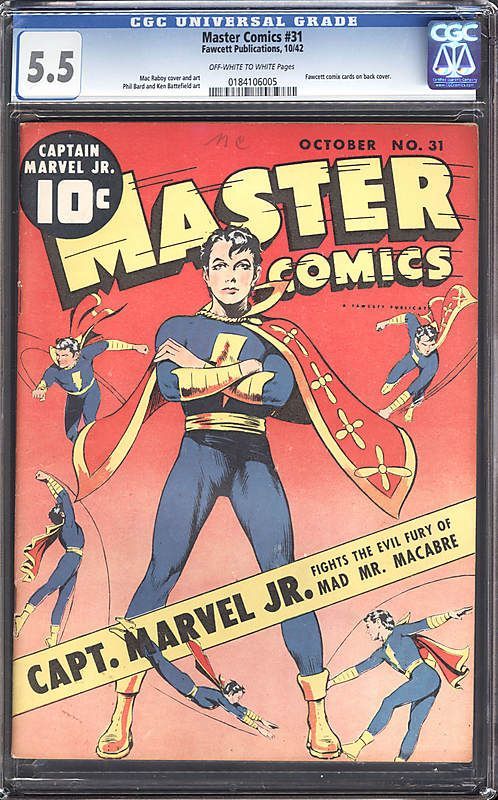 master 31, cgc 5.5, ow/w f.s. RABOY cover - Golden / Silver / Bronze ...