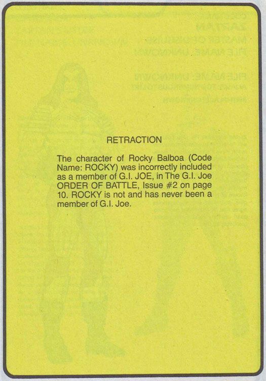 Rocky Balboa First Comic Appearance in Gi joe? - Copper Age Comic Books ...