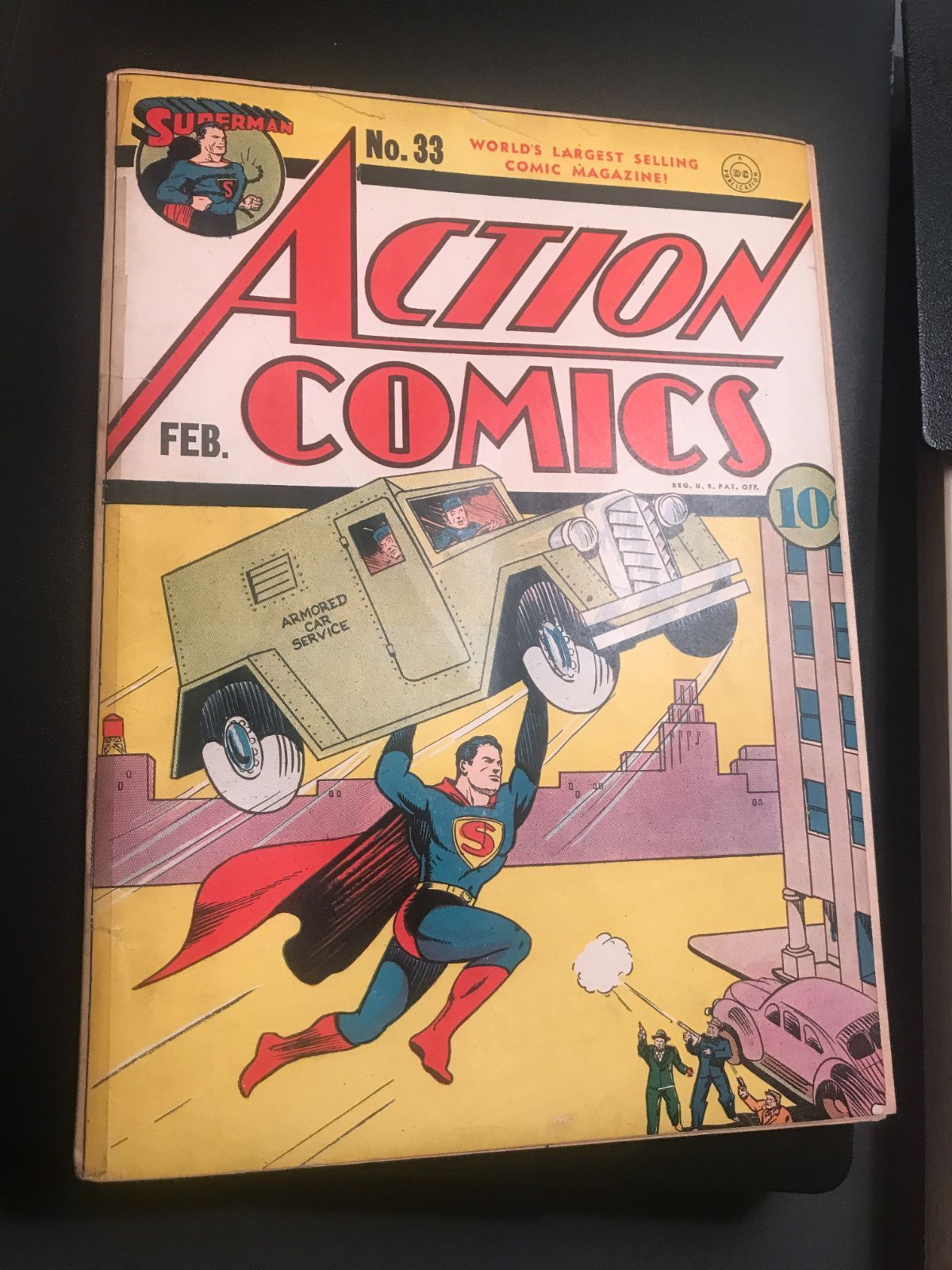 FS: ACTION COMICS #33, 1941! Early Action; Jack Burnley Superman story ...