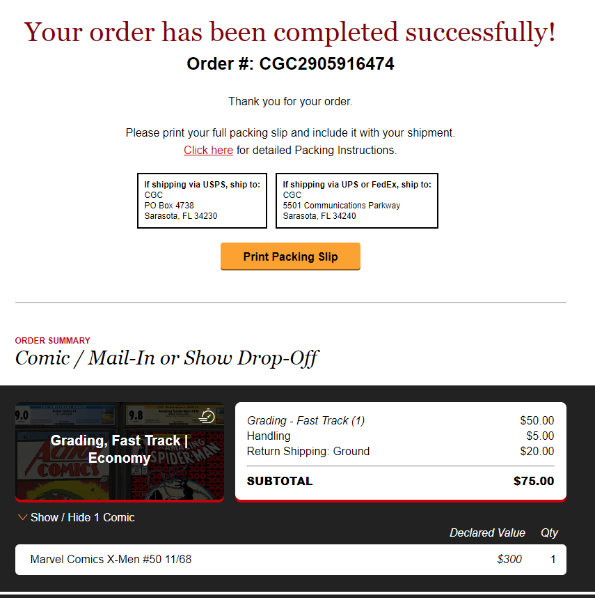 I made a mistake on my submission form - Ask CGC - CGC Comic Book ...
