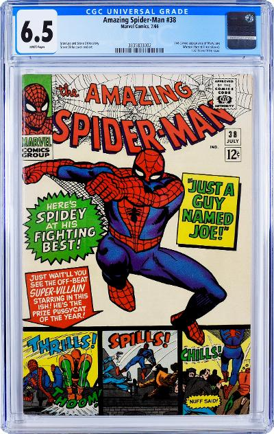SOLD: Silver Surfer #3 CGC 2.5, Amazing Spider-Man #38 CGC 6.5, and ...