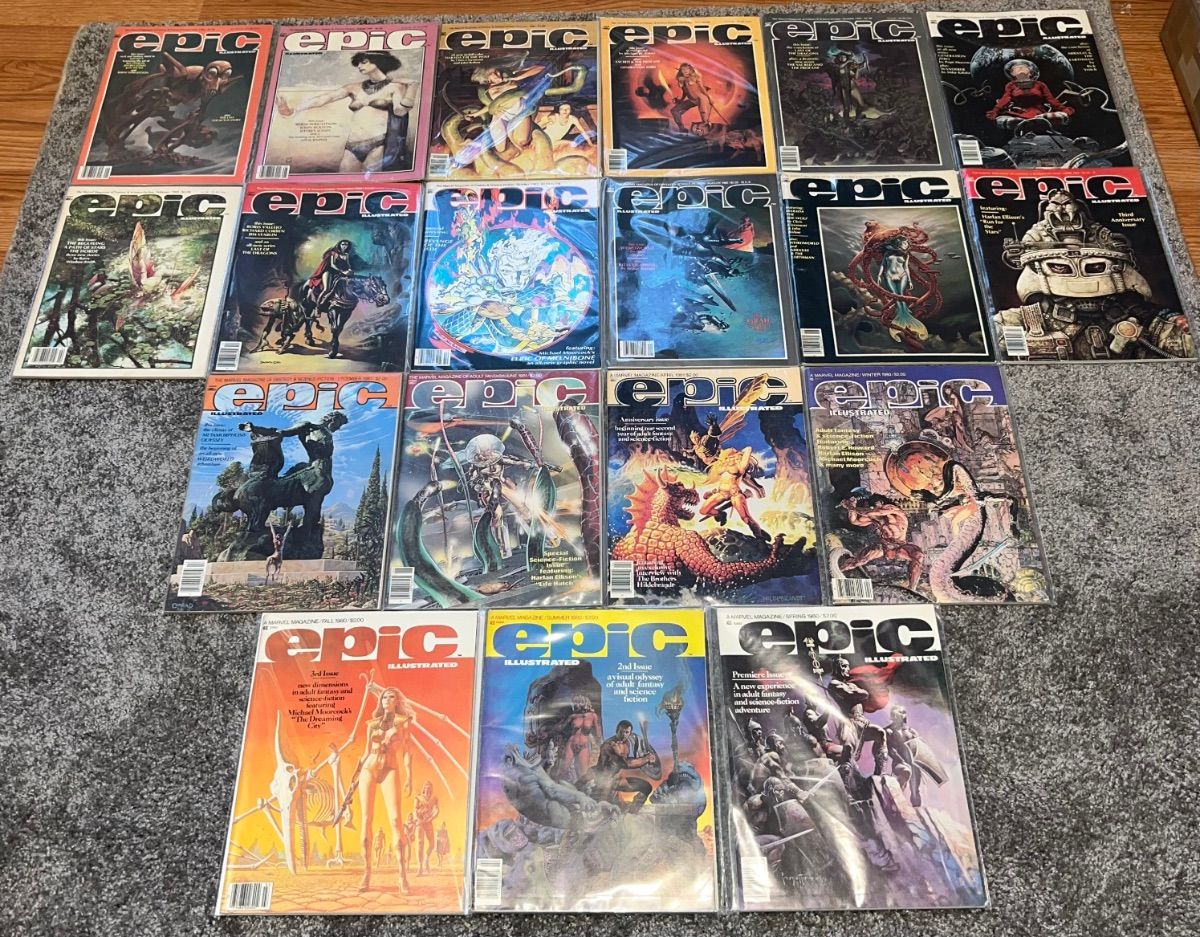 Epic Illustrated Magazine Lot/Run Spring 1980(1) - June 1985 / 19 ...