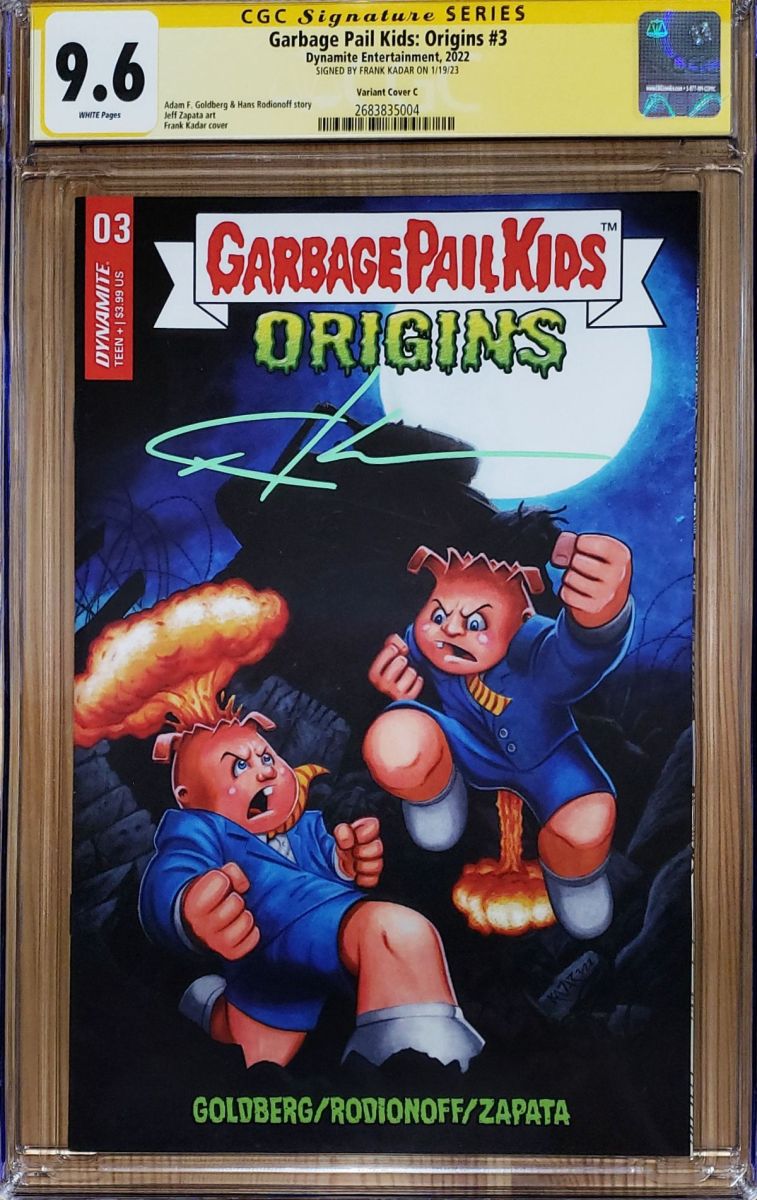 Garbage Pail Kids Origins #3 CGC 9.6 Signed by Frank Kadar - Sales ...