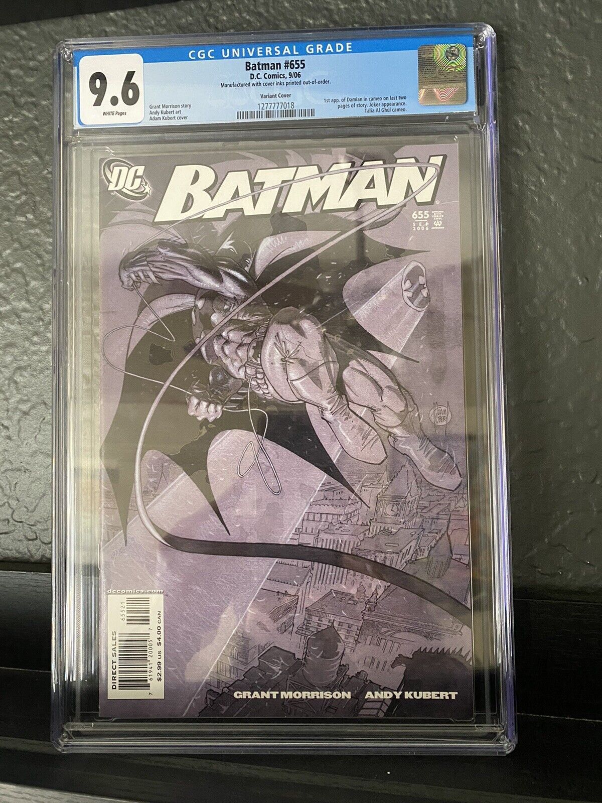 Batman #655 Variant Error cover - Ask CGC - CGC Comic Book Collectors ...