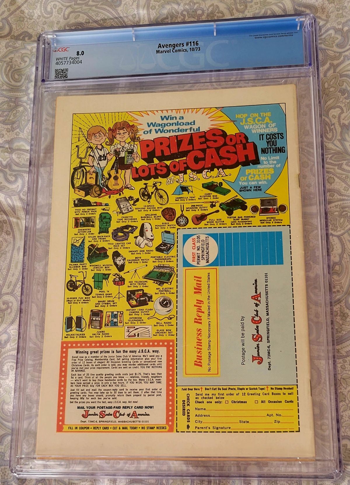 Closed: Package deal: Marvel Feature 11 CGC 8.0 & Avengers 116 CGC 8.0 ...