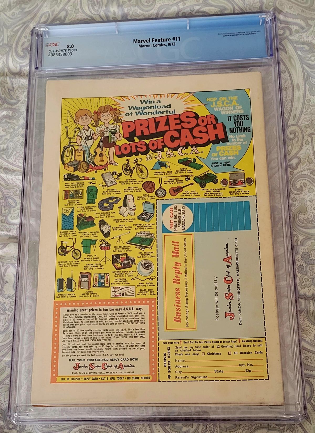 Closed: Package deal: Marvel Feature 11 CGC 8.0 & Avengers 116 CGC 8.0 ...