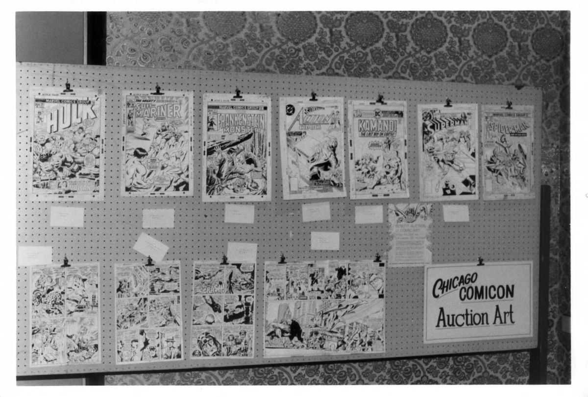 1978 Chicago Comicon Art Auction - Original Comic Art - CGC Comic Book ...