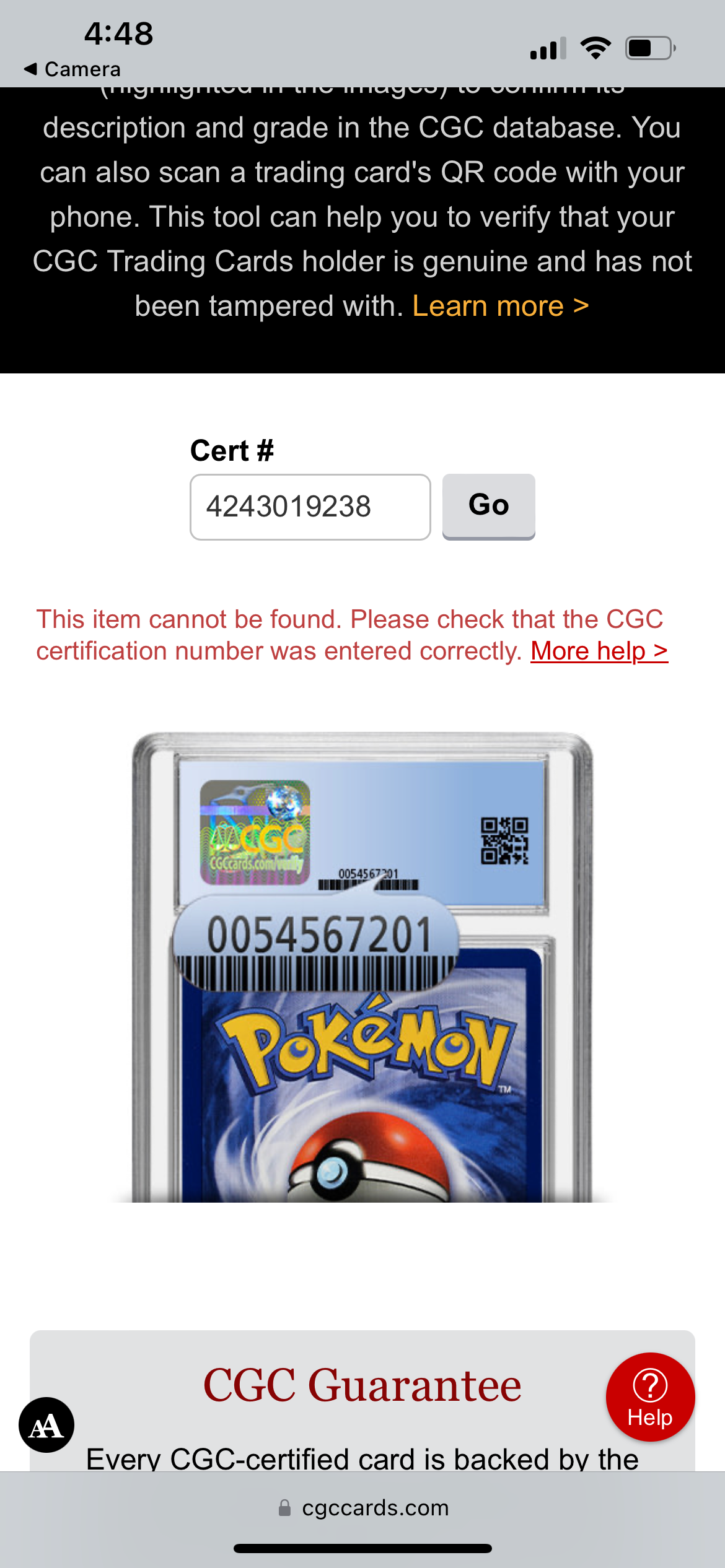Pokémon CGC slab not found in database - Ask CGC Cards - TCGs & Non ...