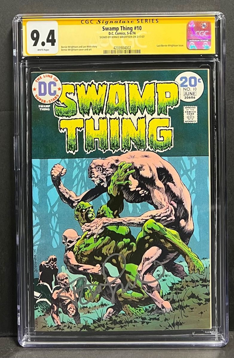 Swamp Thing #10 & House of Secrets #107 CGC 9.4s Signature Series ...