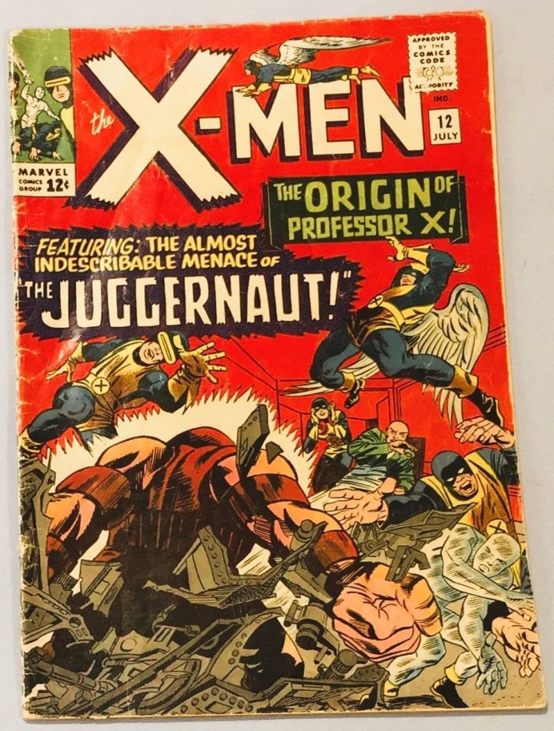 X-MEN #12 First Juggernaut Professor X Origin 1965 Comic Book Auction ...
