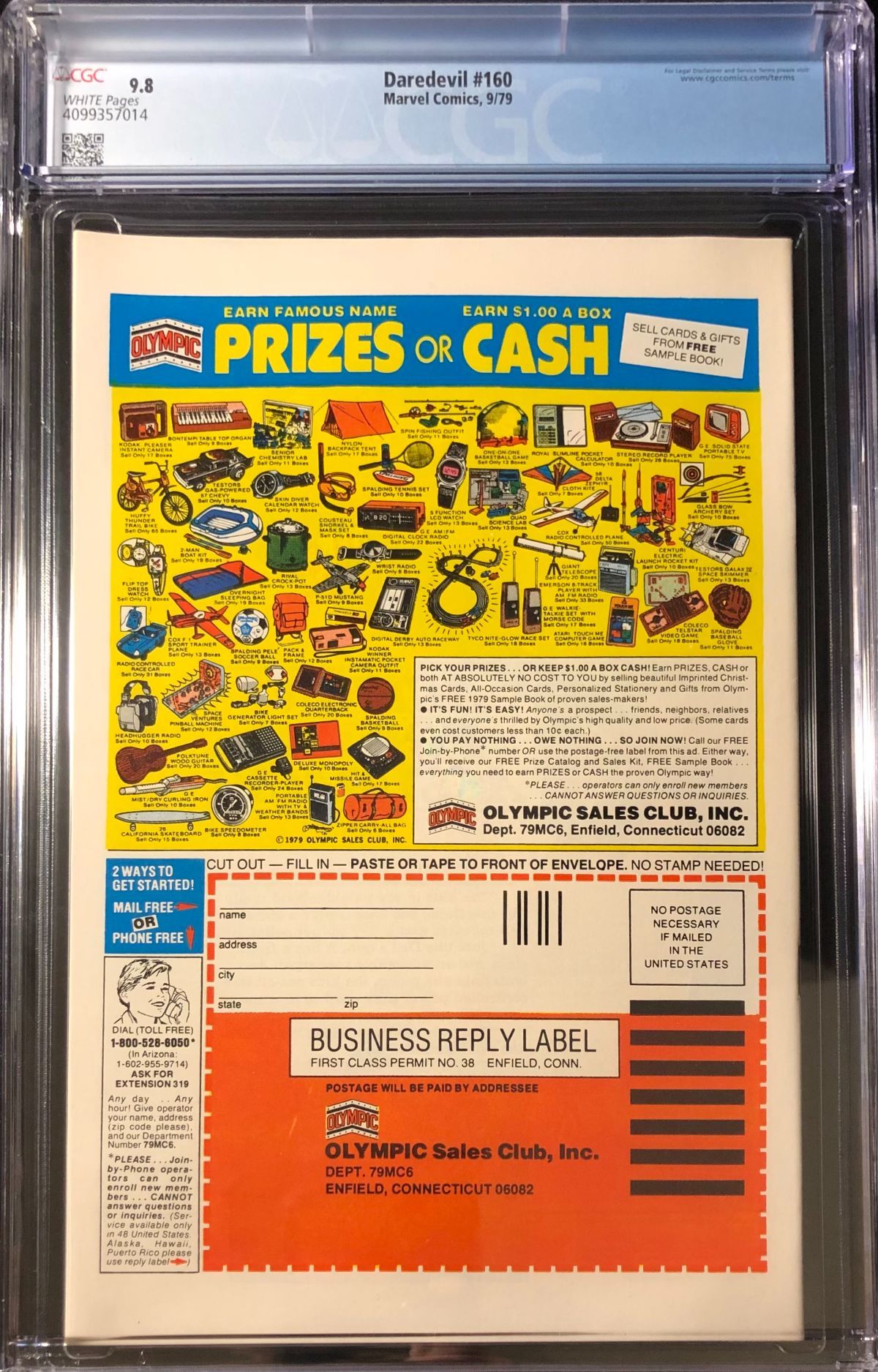 Daredevil #160 CGC 9.8 WP: 6th cover appearance of Bullseye! - The ...