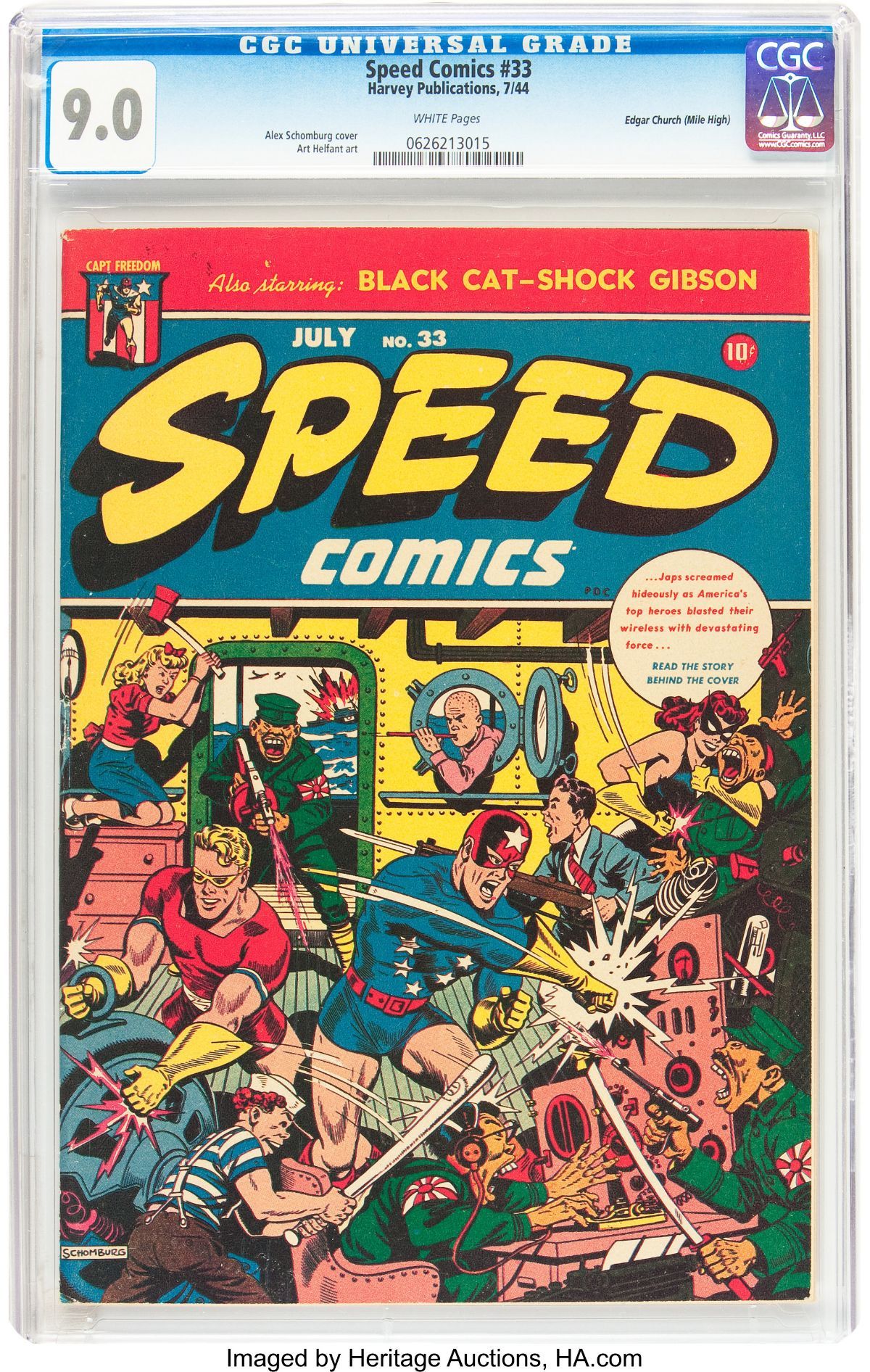 High Resolution Scan Needed - Speed Comics #33 | Harvey 7/1944 ...