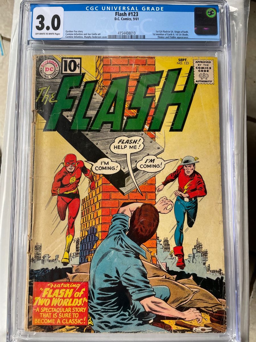 *SOLD* Flash 105 CGC 3.5 and Flash 123 CGC 3.0 BOTH FOR $1600.00 ...