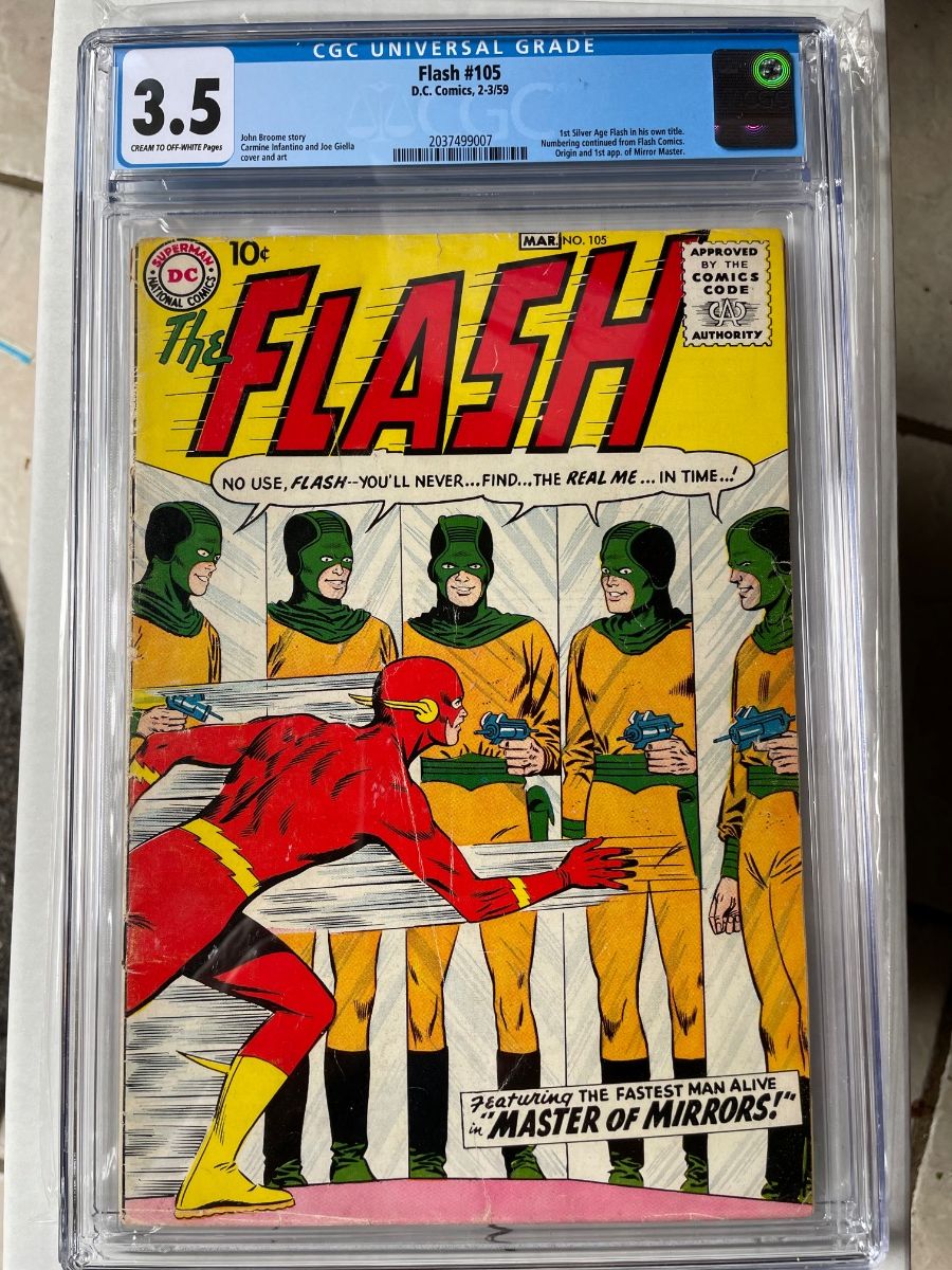 *SOLD* Flash 105 CGC 3.5 and Flash 123 CGC 3.0 BOTH FOR $1600.00 ...