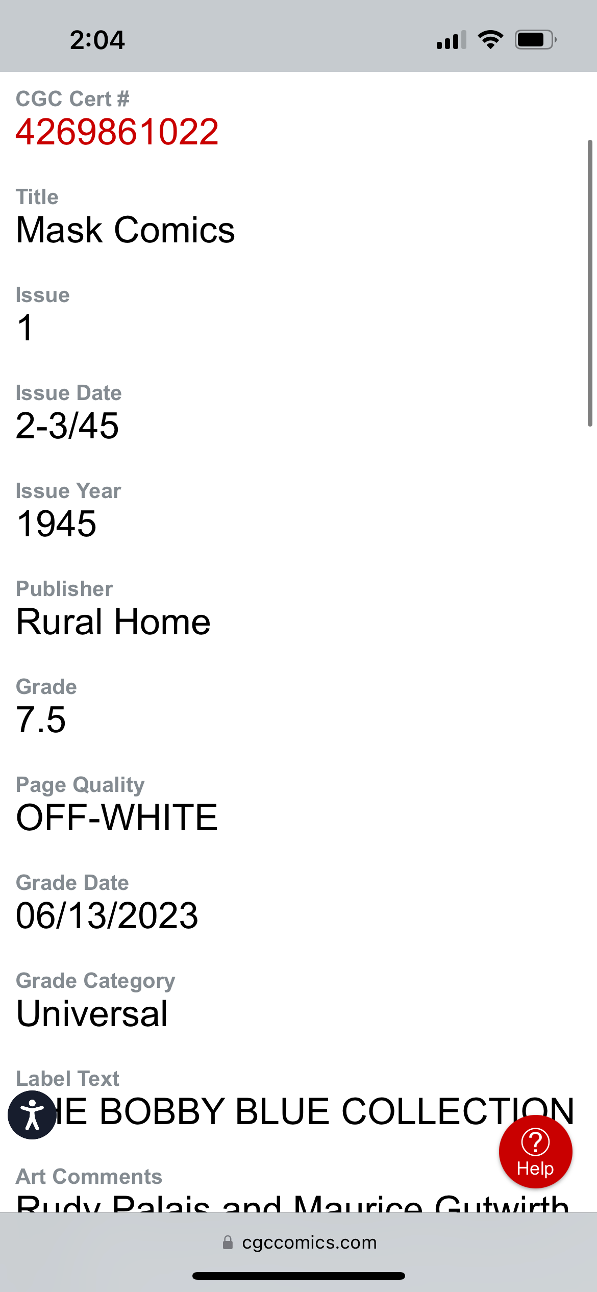 Bobby Blue GA, PCH, Timely's, Westerns $1 Million collection to auction ...