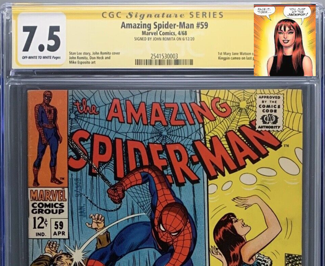 MJ Label idea - Could also be a hommage to John Romita Sr. - Ask CGC ...