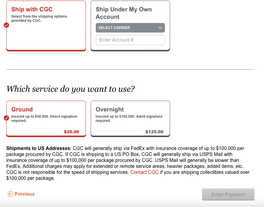 Help: Payment Button on the Return Shipping Page grayed out - Newbie ...