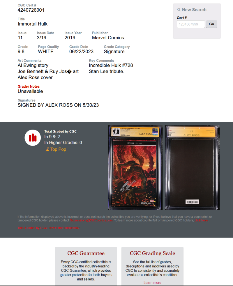 Grading / Encapsulation / Imaging Time - Comics General - CGC Comic ...