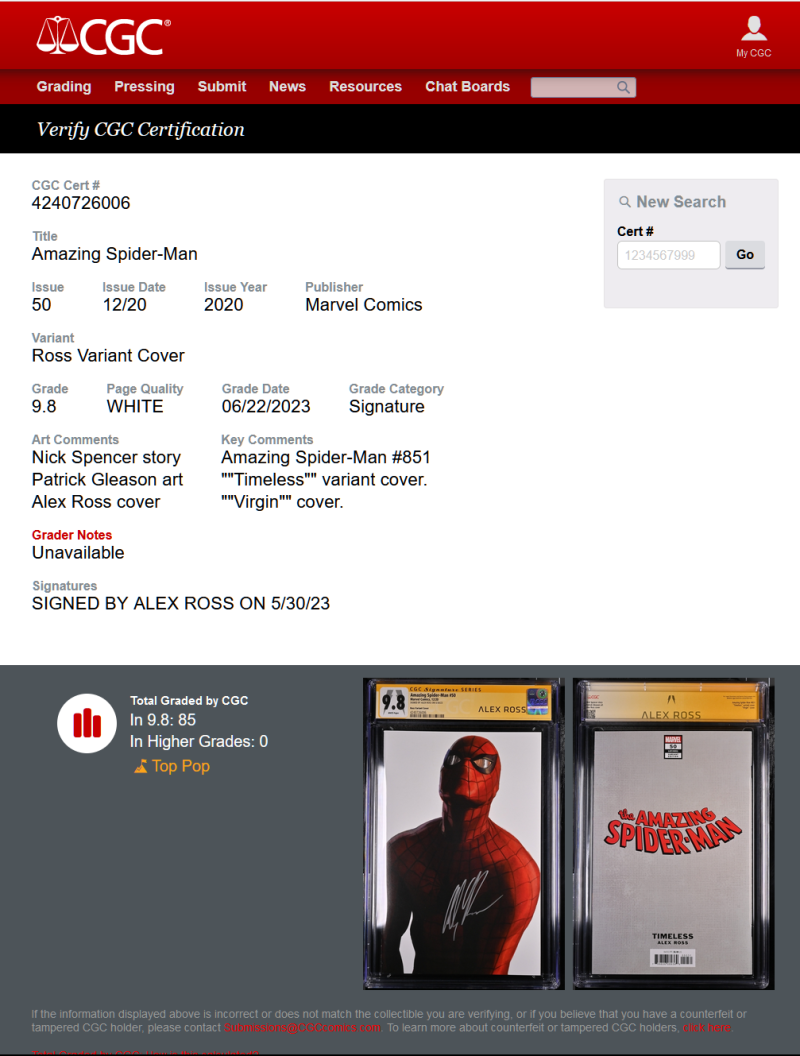 Grading / Encapsulation / Imaging Time - Comics General - CGC Comic ...